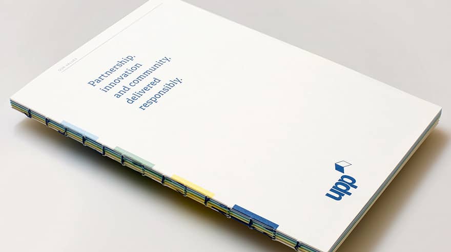 UPP Brand Vision & Values Document Design | Hatched London