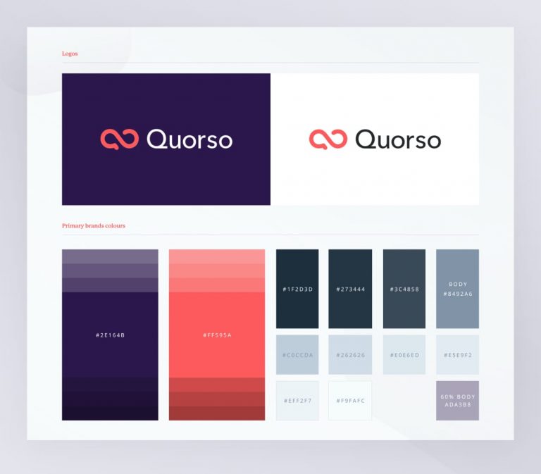 Quorso branding and website design | Hatched London