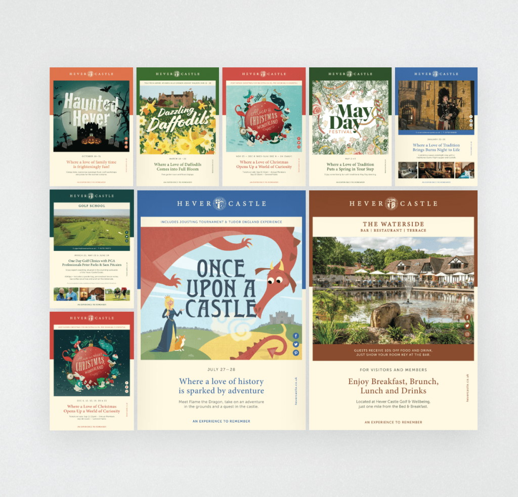 Hever Castle & Gardens Brand Identity | Hatched London