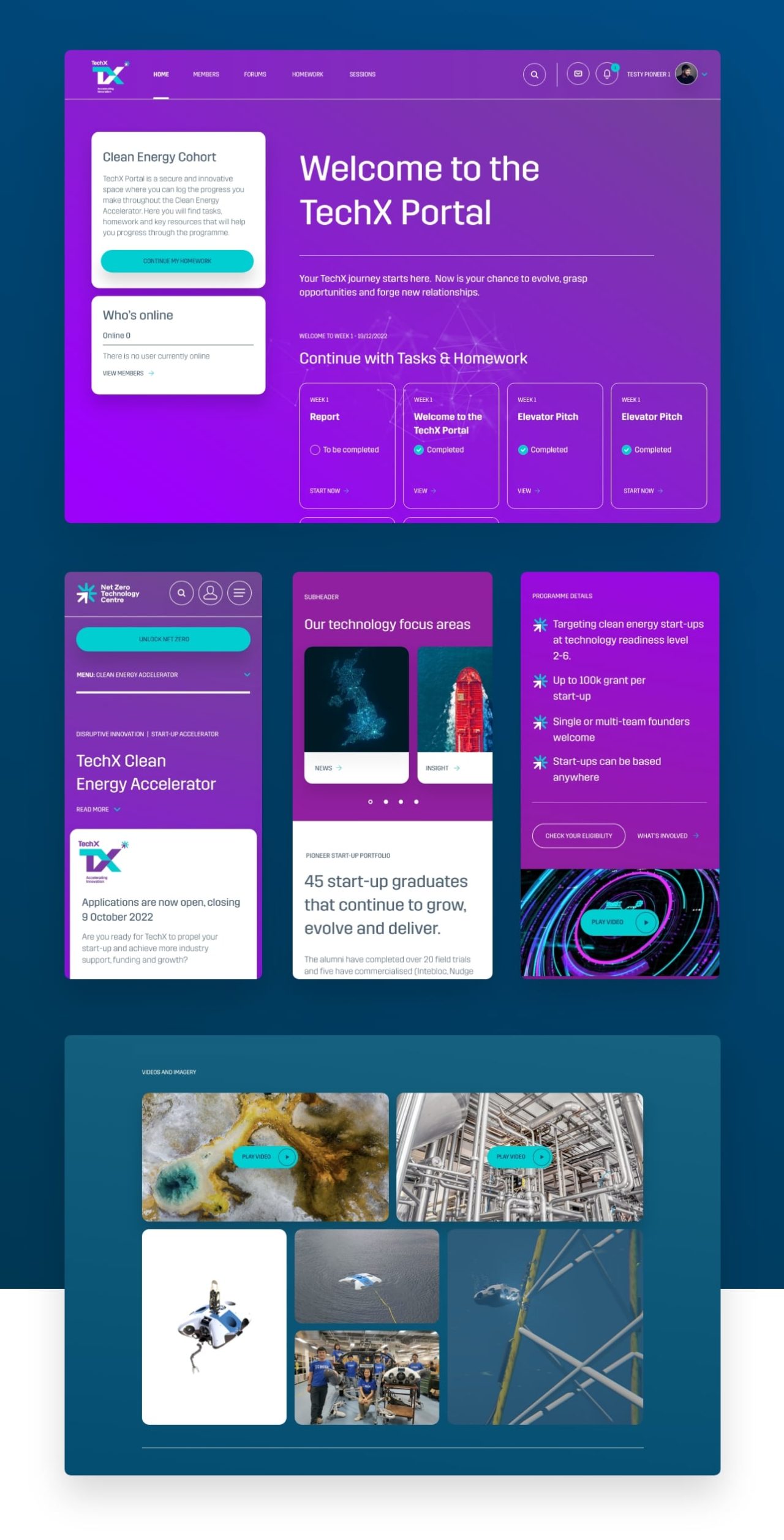 Web design for Net Zero Technology Centre | Hatched London
