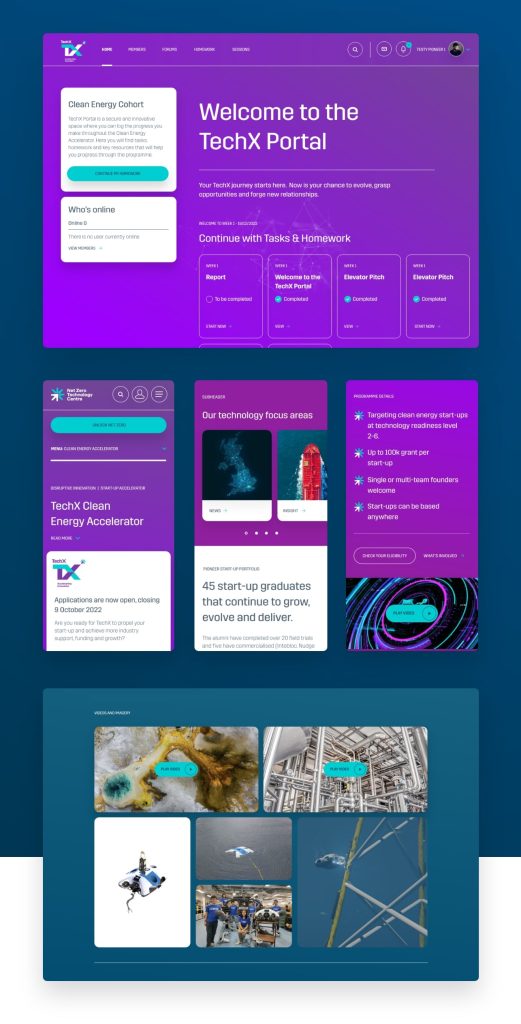 Web design for Net Zero Technology Centre | Hatched London