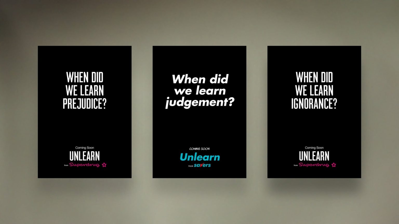 Superdrug & Savers Unlearn campaign | Hatched London